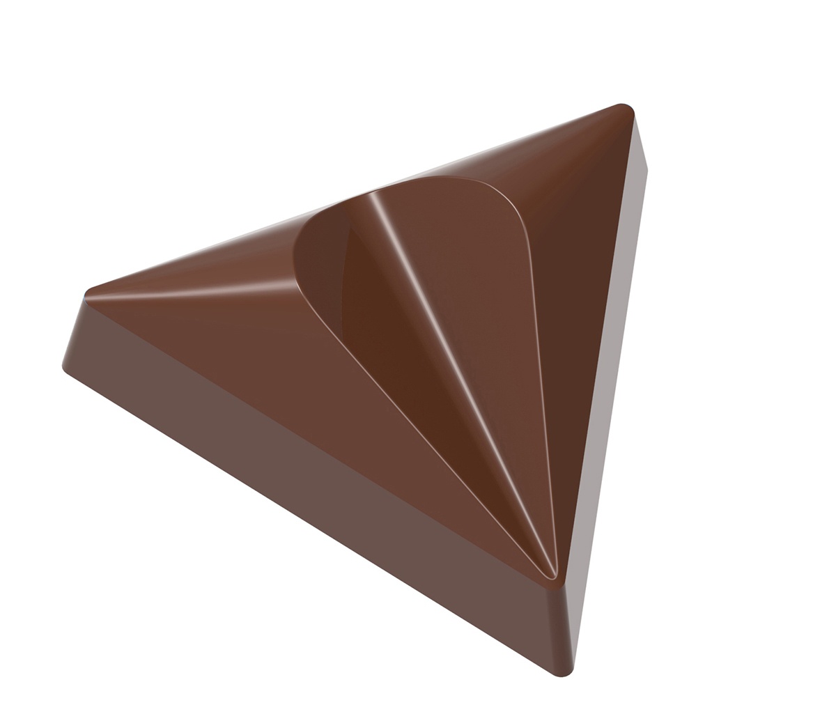 Chocolate World CW1905 Polycarbonate Praline Ruby Triangle Chocolat...