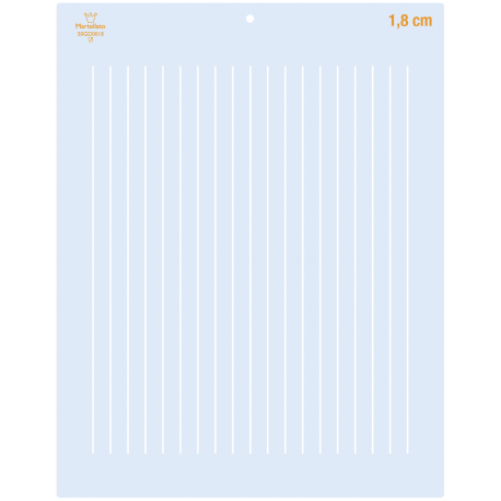 Martellato 50GD0015 Clear Pastry Stripes Cutter Grill - 1.5 cm