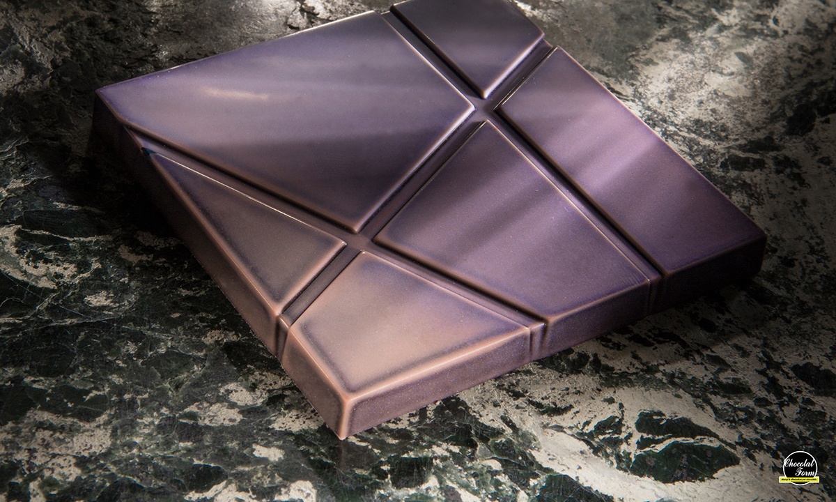 Chocolate World CF0239 Polycarbonate Striped Chocolate Tablet Mold ...