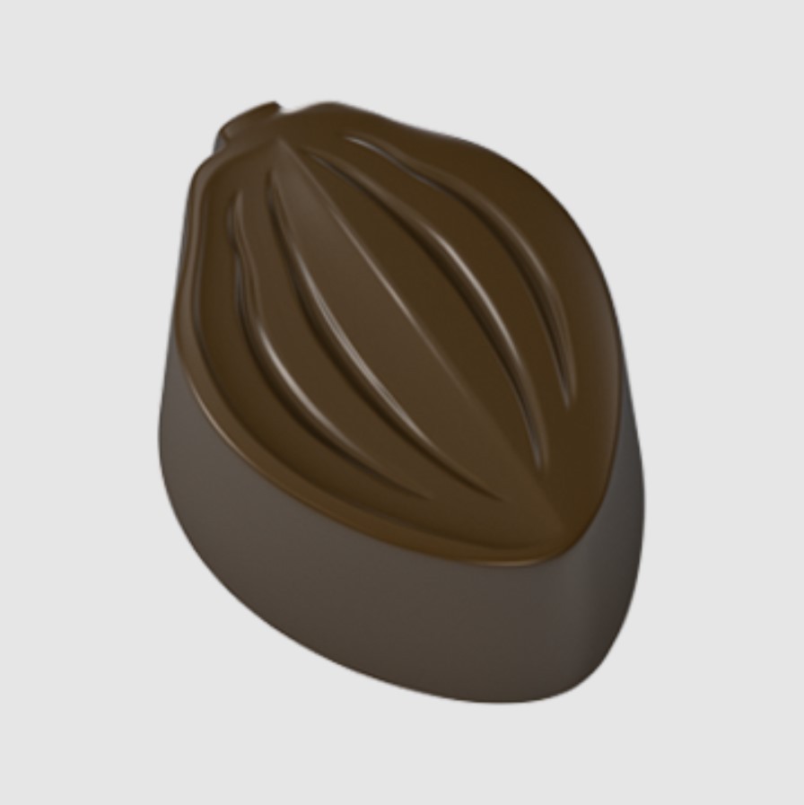 Pastry Chef's Boutique PCB902 Polycarbonate Flat Top Cocoa Pod Choc...