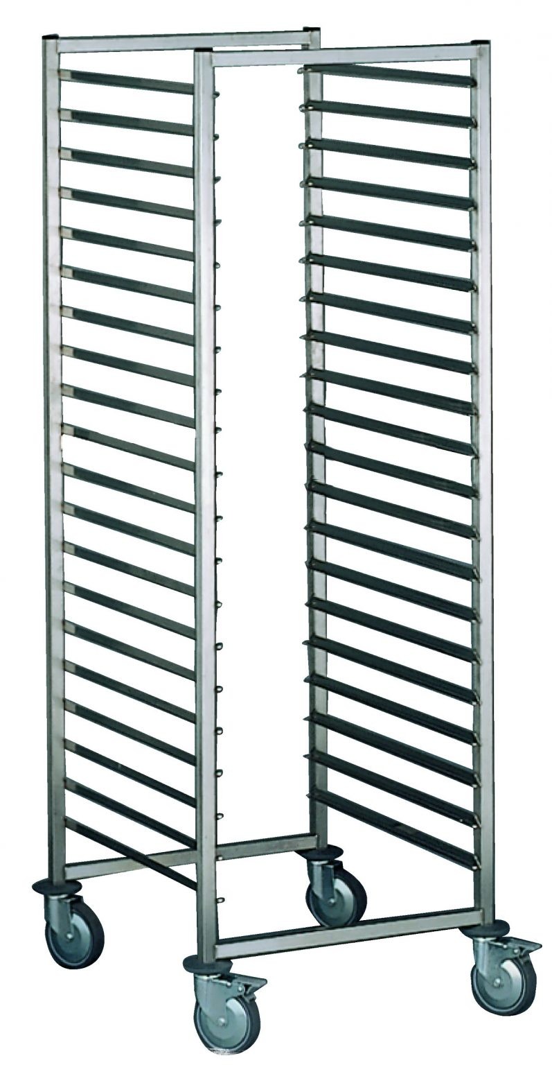 Pastry Chef's Boutique 29035 Baker Trolley Rolling Cart Rack with S...