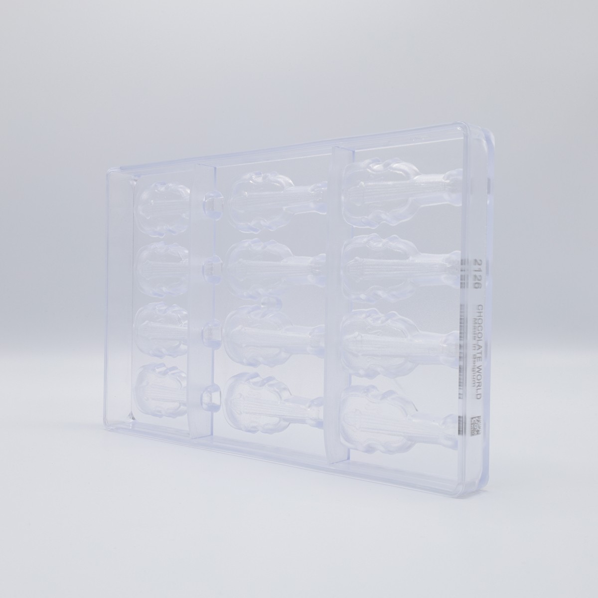Chocolate World CW2126 Polycarbonate Violin Chocolate Mold - 74mm x...