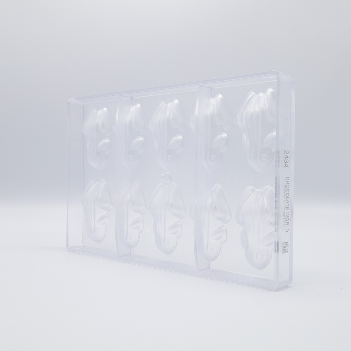 Chocolate World CW2434 Polycarbonate Frog Chocolate Mold - 66mm x 4...