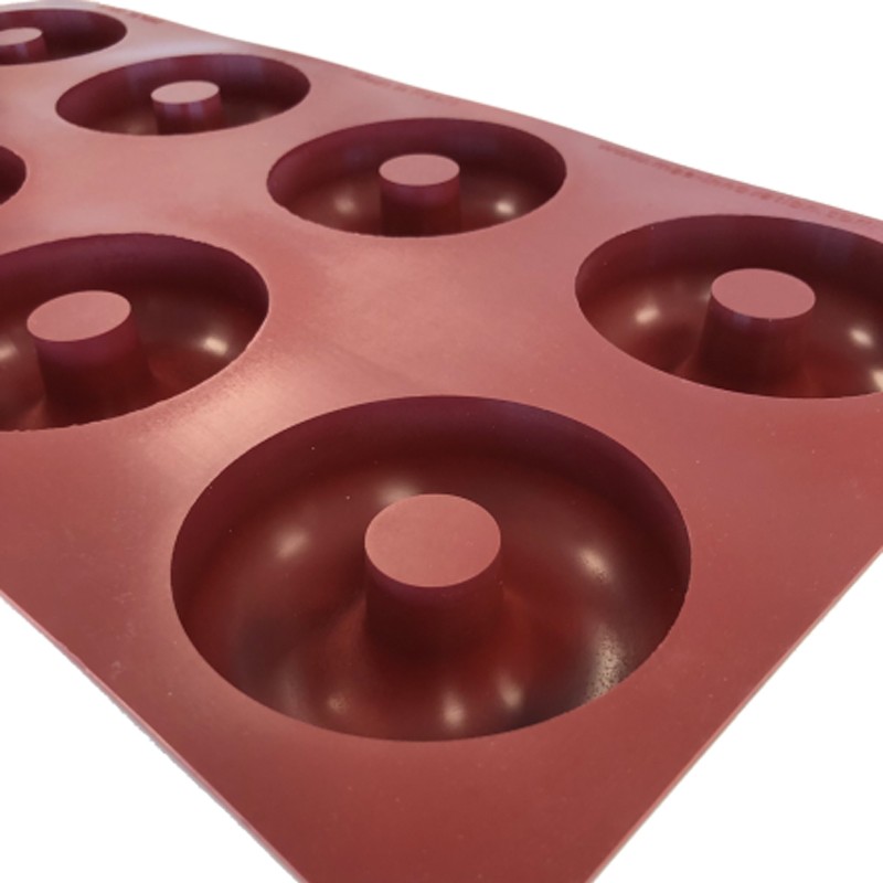 Mae 012460 SILMAE Professional Silicone Pastry Mold - Bagel - Ø 89m...