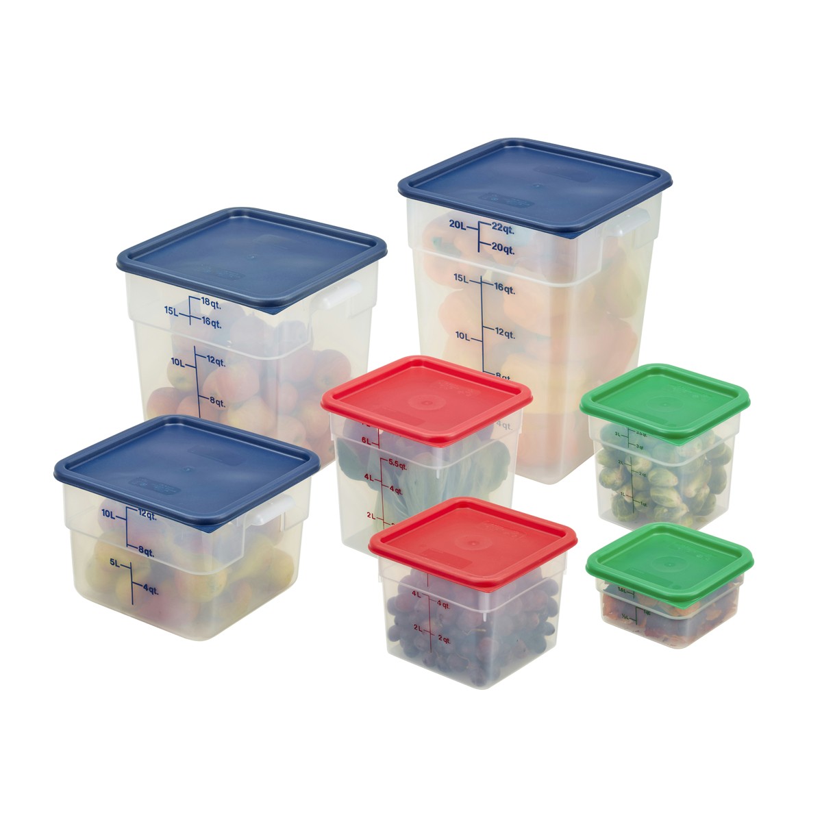 Cambro 12SFSP Cambro Classic Poly Camsquares Food Storage Container...