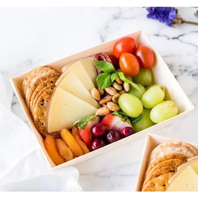 Pastry Chef's Boutique PCB-TG-CT-7x5 7'' x 5'' Balsa Wood Tray with...