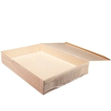 Pastry Chef's Boutique PCB-TG-CB-5X1H 11x15x3 Wooden Collapsible Tr...