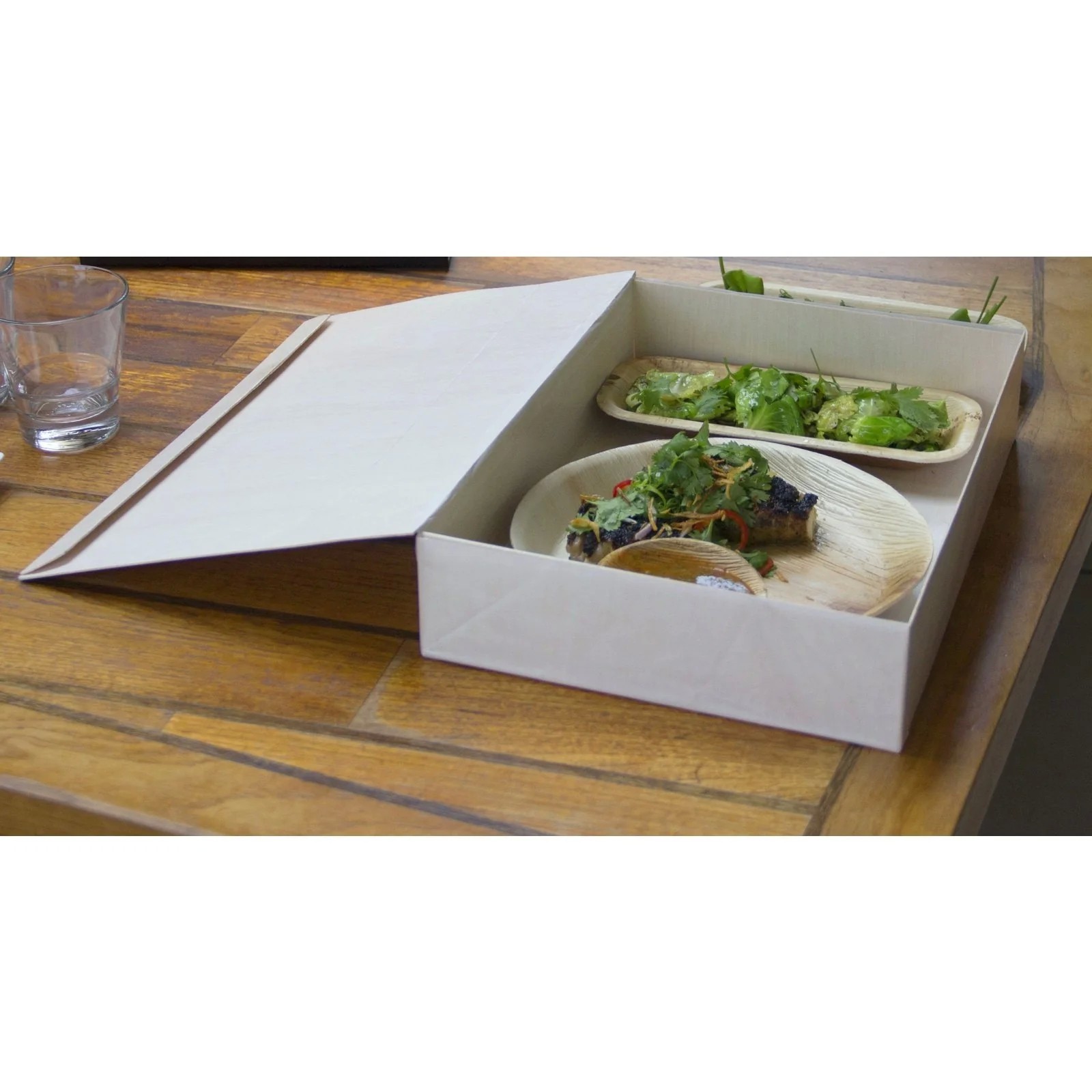 Pastry Chef's Boutique PCB-TG-CB-5X1H 11x15x3 Wooden Collapsible Tr...