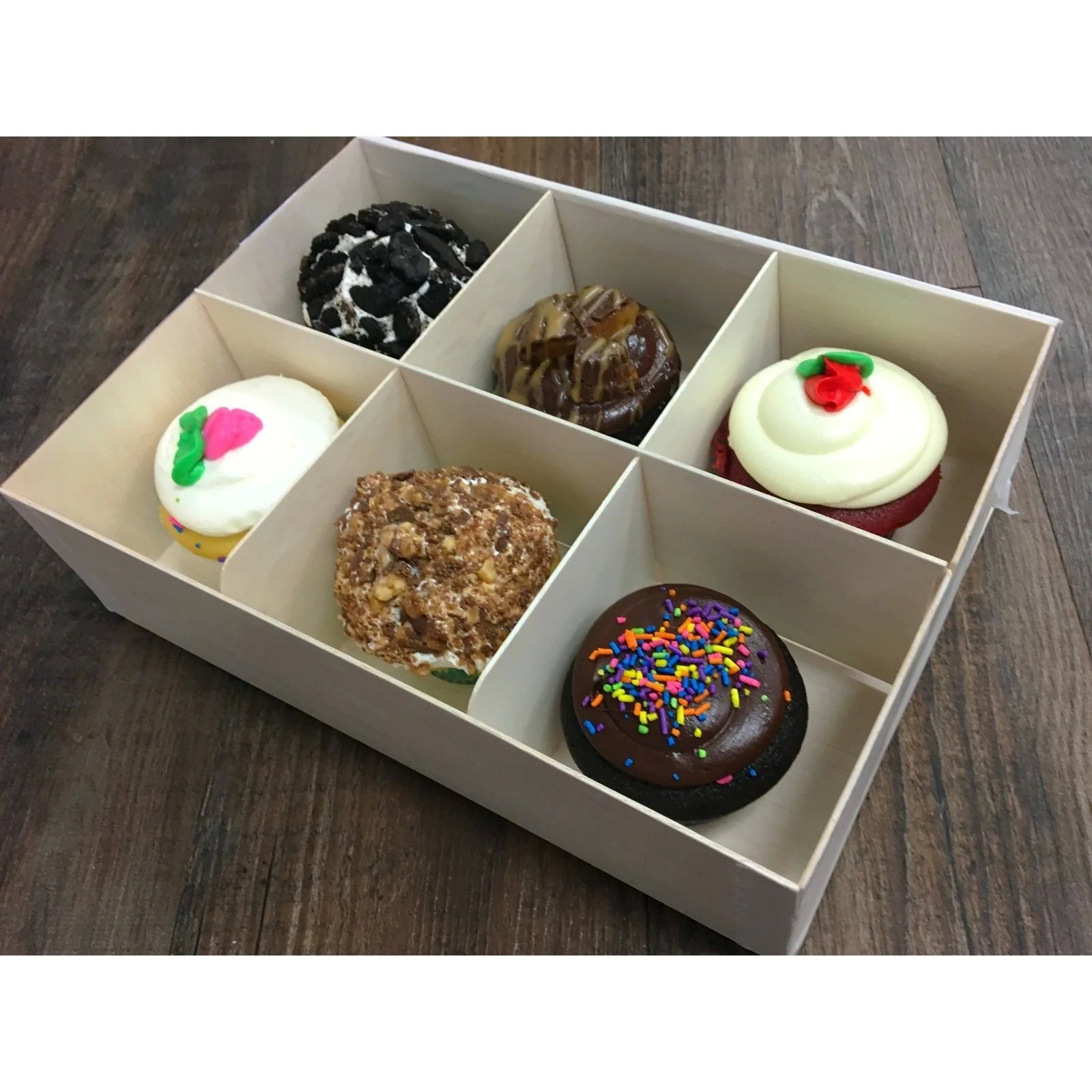 Pastry Chef's Boutique PCB-TG-BB-8x1 8'' x 11''x3 Wooden Collapsibl...