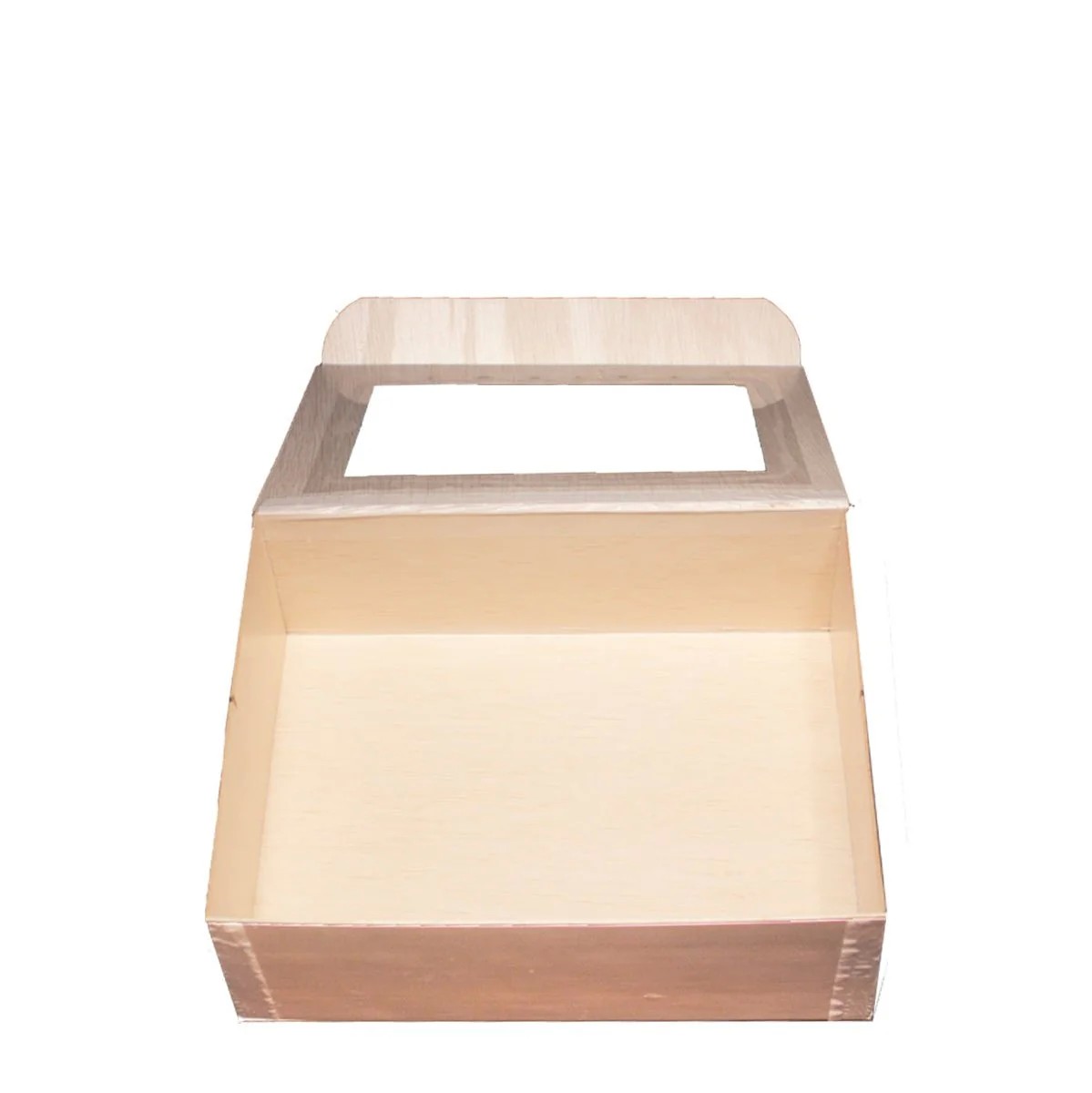 Pastry Chef's Boutique PCB-WB-CB-6X8 6'' x 8''x3'' Wooden Collapsi...