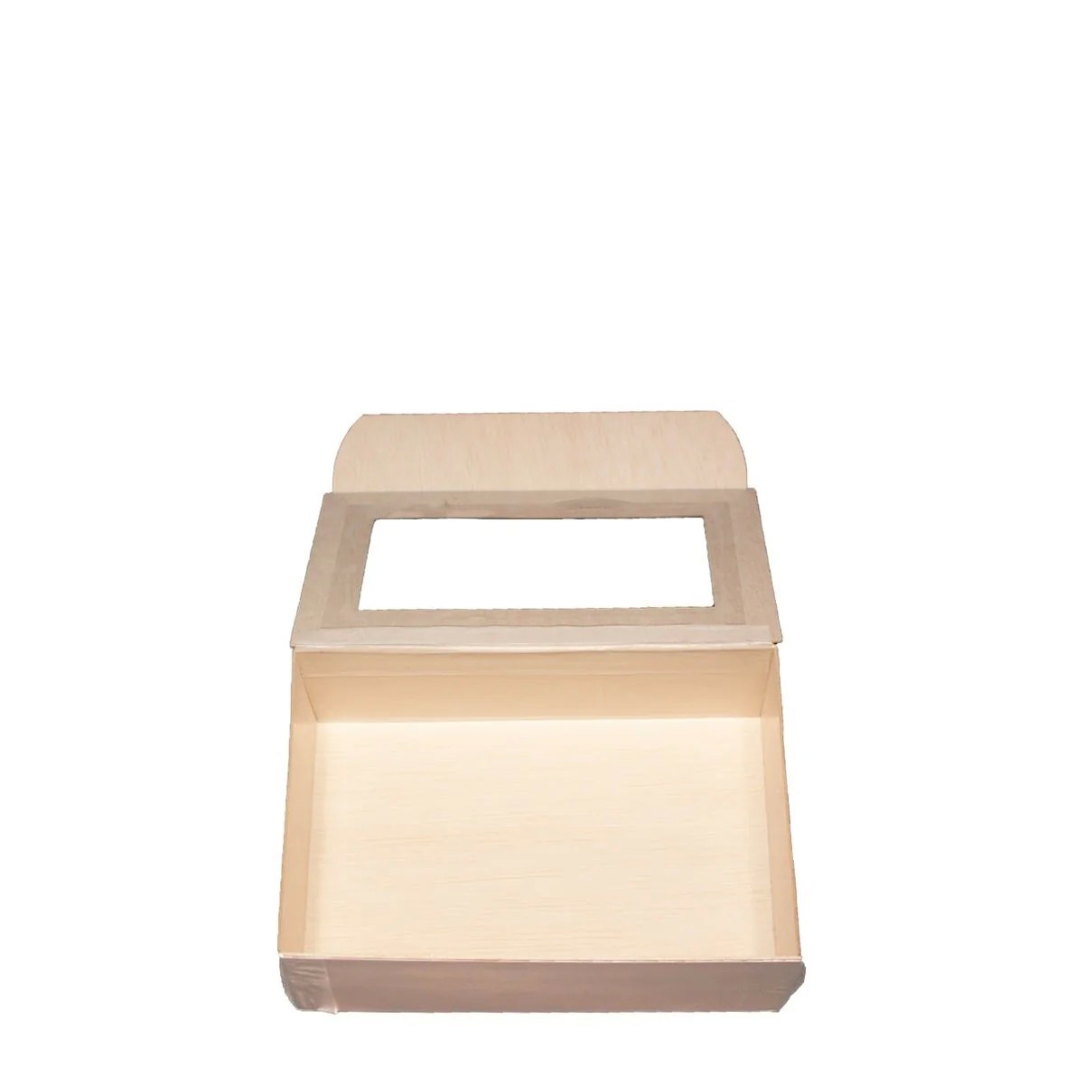Pastry Chef's Boutique PCB-WB-CB-4X6 Wooden Small Collapsible Box w...