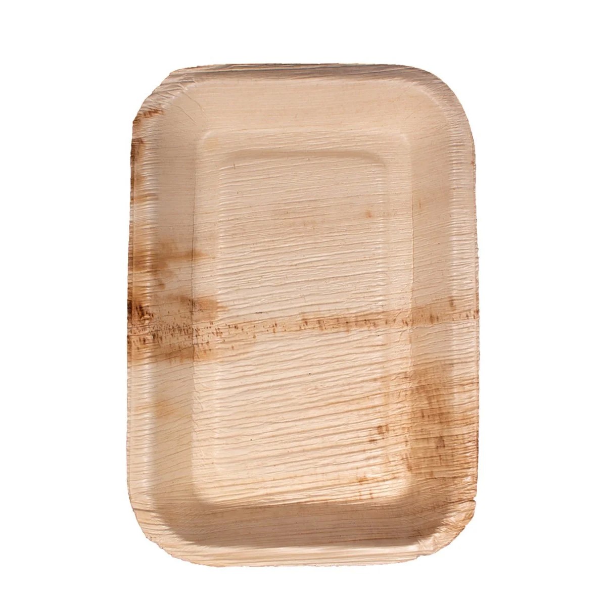 Pastry Chef's Boutique PCB-01-22-6X9S 6'' x 9'' Palm Leaf Tray - 3...