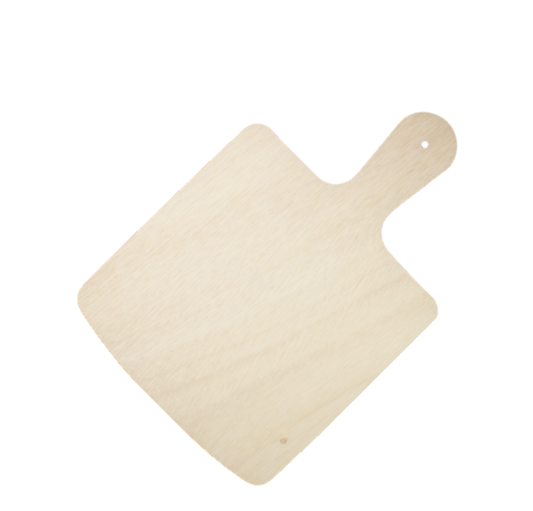 Pastry Chef's Boutique PCB-CB-SQ-8x8 Wooden Square Medium Cheese Bo...