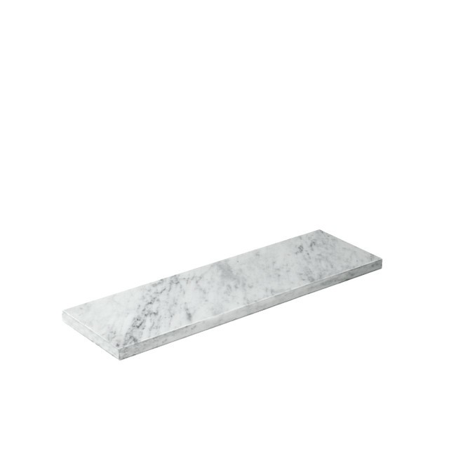Craster BU_FT0020 Craster Flow White Marble 2.4 Plinth 530 × 162.5 ...