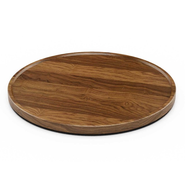 Craster BU_WP1220 Craster Tilt Extra Large Round Walnut Plinth 400ø...