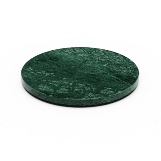 Craster BU_MP1710 Craster Tilt Large Green Marble Plinth 320ø × 25 ...