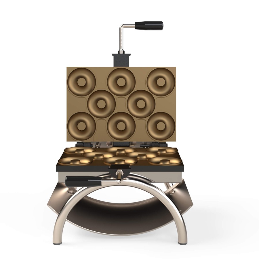 DO1 Belgian High Quality Cast Iron Electric Waffle Iron for Donuts ...