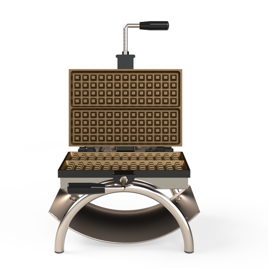 A57 Belgian High Quality Cast Iron Electric Liege Waffle Iron for ...