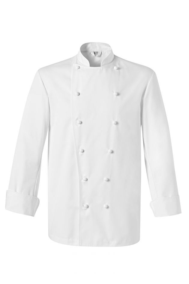 Bragard BR8533-WHT-34 Bragard Naval Long Sleeves Cotton Chef's Jack...