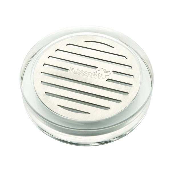 Rosseto LD127 Rosseto Round Acrylic Drip Tray with Stainless Steel ...