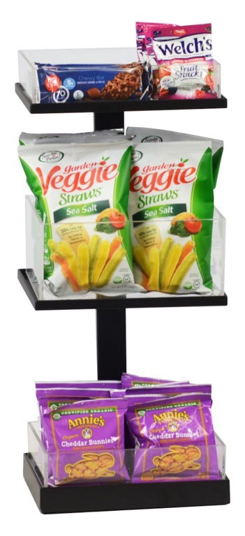 Cal-Mil 22319-13 Cal-Mil 3-Tier Black Metal Merchandising Stand 9 1...