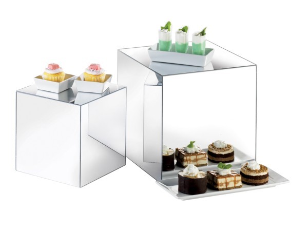 Cal-Mil MC700 Cal-Mil Acrylic Mirror Cube Riser Displays