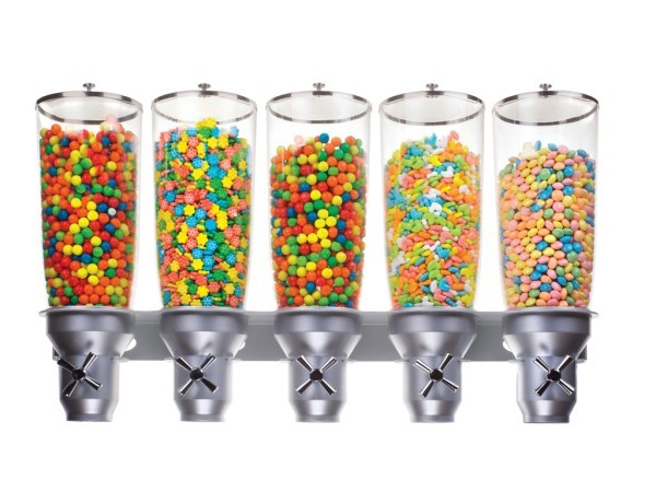 Cal-Mil 3518-5-39 Cal-Mil Turn N Serve Platinum Wall Mount 5 Liter ...