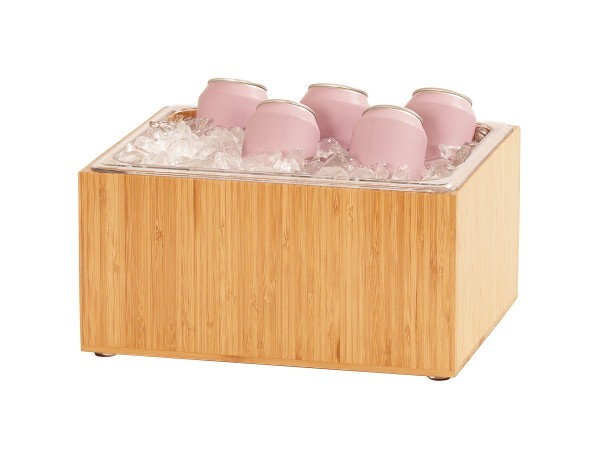 Cal-Mil 475-10-60 Cal-Mil Bamboo Ice Housing With Clear Pan 10" x 12"