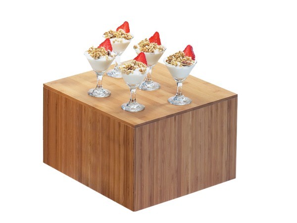 Cal-Mil 432-9-60 Cal-Mil Bamboo 12" x 9" Square Riser Display