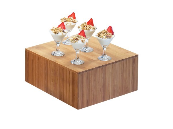 Cal-Mil 432-6-60 Cal-Mil Bamboo 12" x 6" Square Riser Display