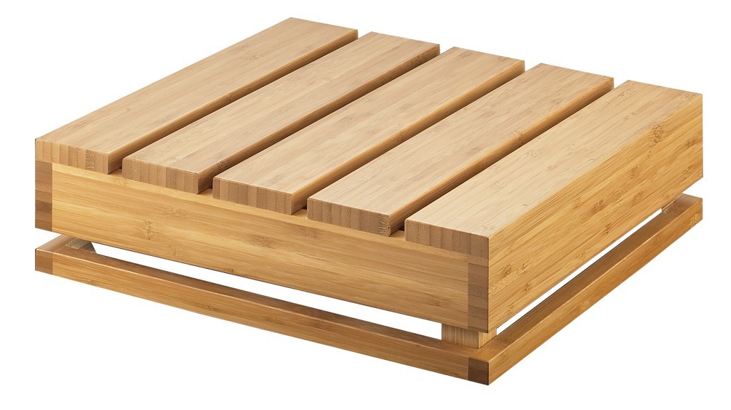 Cal-Mil 3332-4-60 Cal-Mil Bamboo Square Crate Riser Display - 12" x...