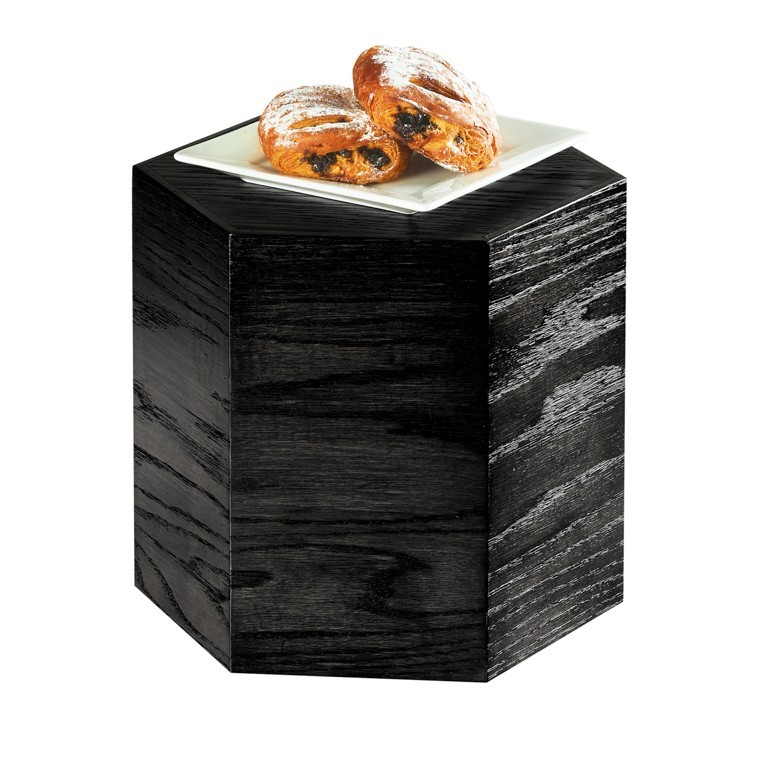 Cal-Mil 435-11-87 Cal-Mil Cinderwood Hexagon Riser Display - 12" x 11"