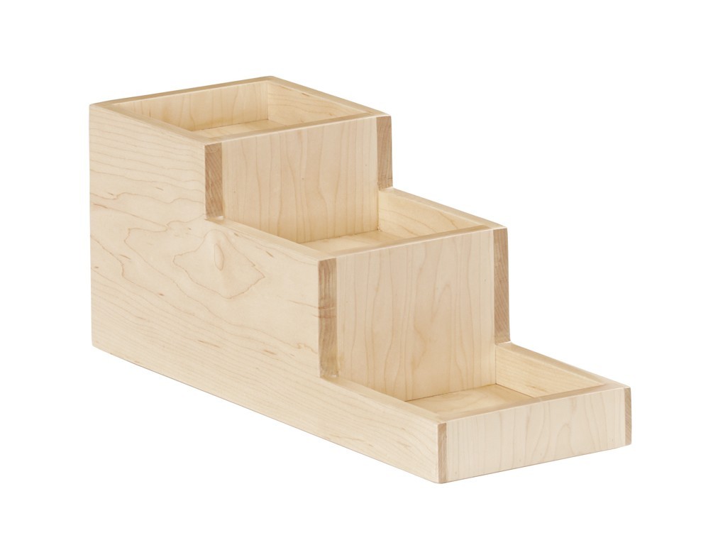 Cal-Mil 3665-71 Cal-Mil Blonde 3 Step Bottle Riser Display