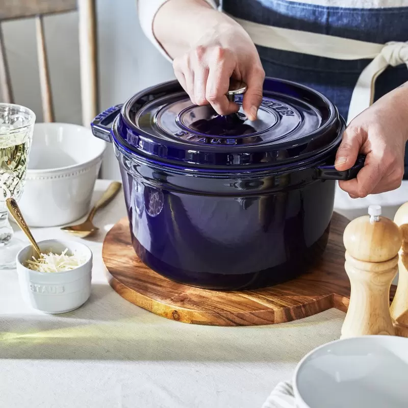STAUB 12502491 Staub 5.00-qt Tall Dutch Oven - Dark Blue