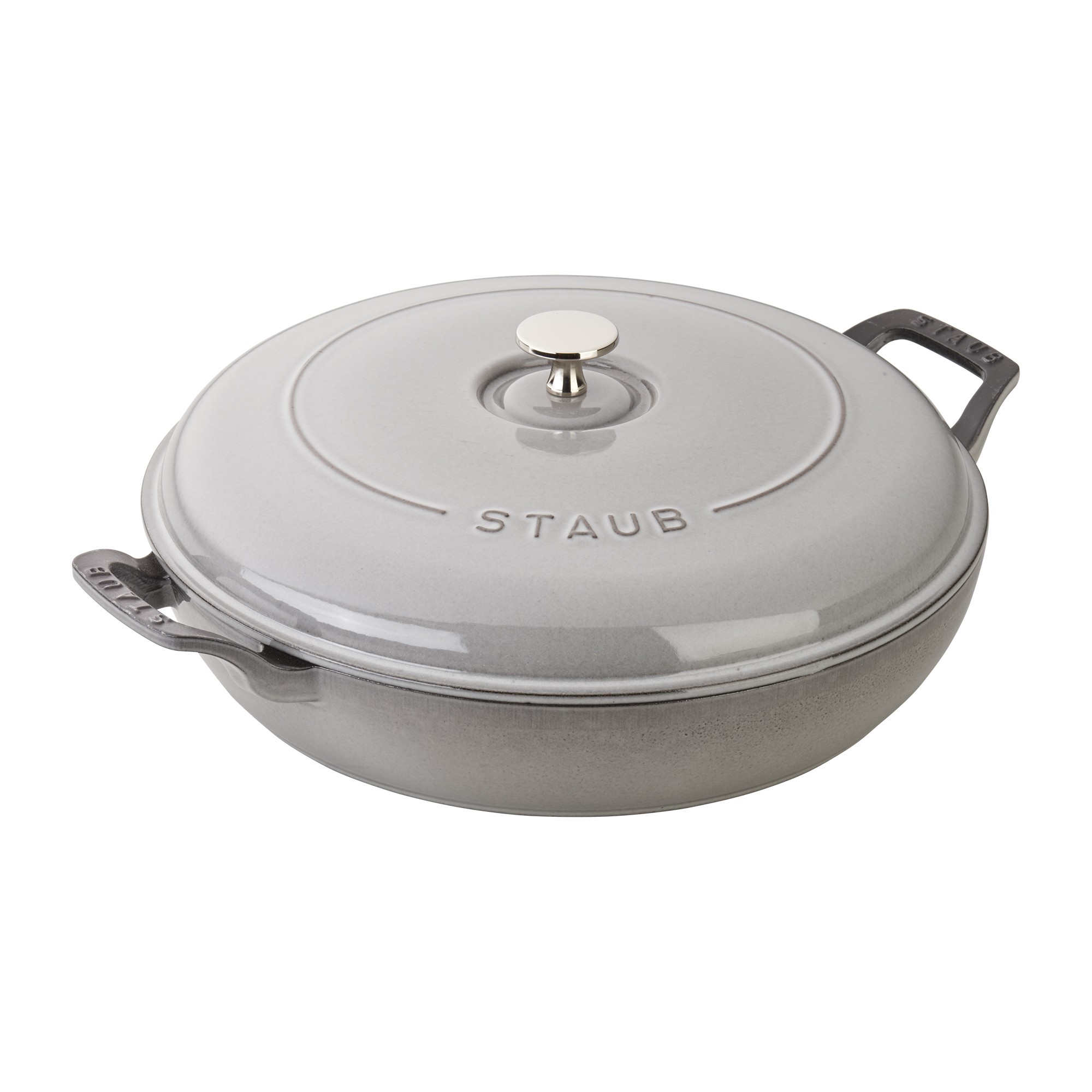 STAUB 13003018 Staub 3.5-qt Braiser - Graphite Grey