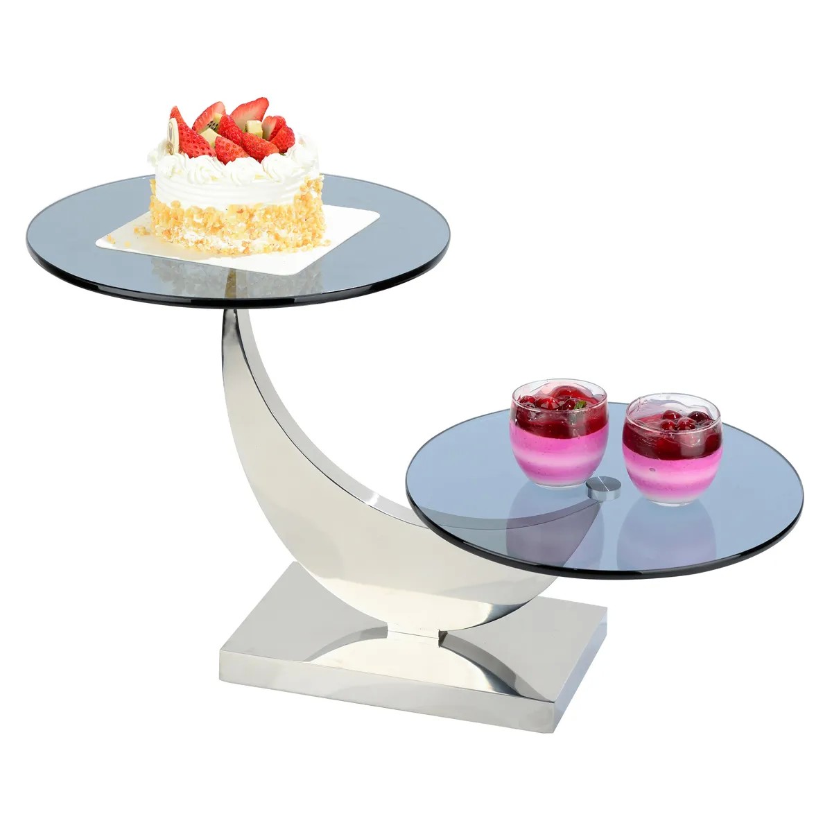 Bon Chef 2900 Bon Chef Moon Display Stand 2-tier - 11-3/4" dia. x 13"H