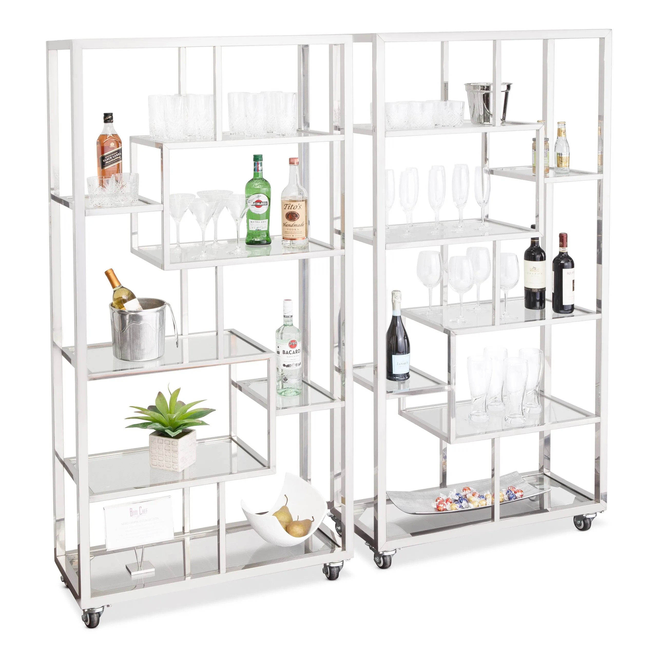 Bon Chef 2971 Bon Chef Mobile Buffet Tower 2-Piece Set - 72"W x 13-...