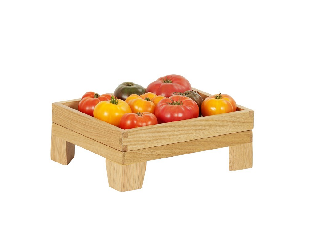 Cal-Mil 23601-3-21 Cal-Mil Sydney 3" Taper Leg Riser Display - Oak