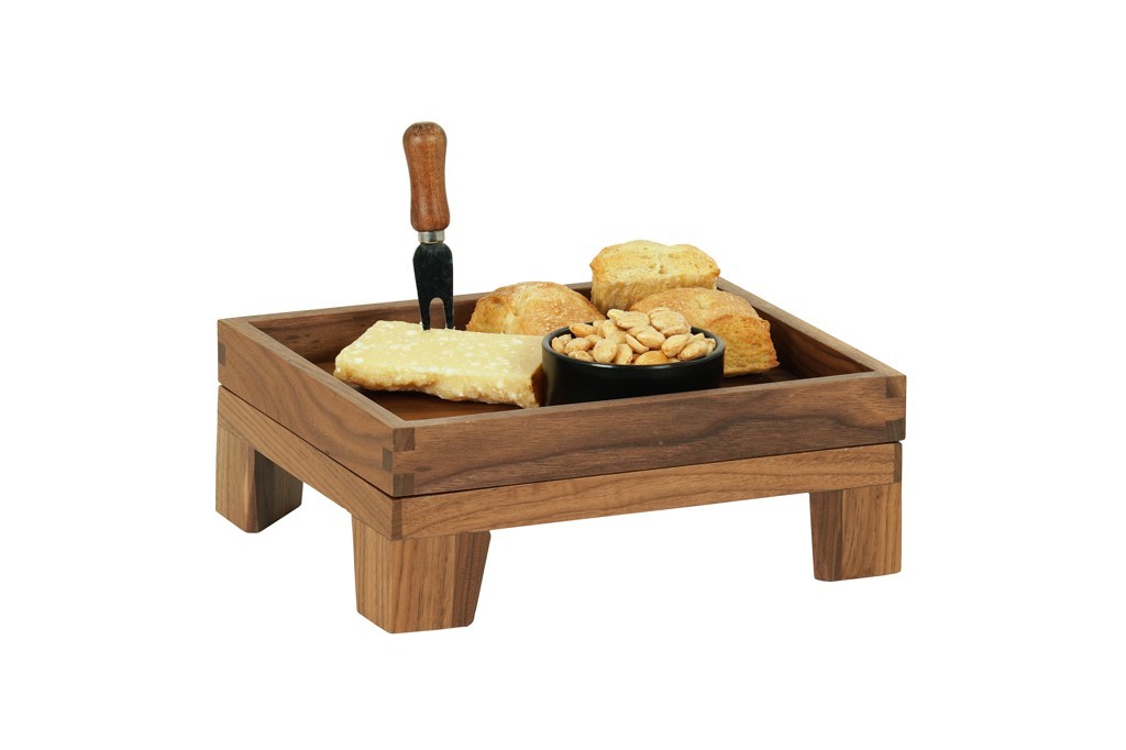 Cal-Mil 23601-3-78 Cal-Mil Sydney 3" Taper Riser Display - Walnut