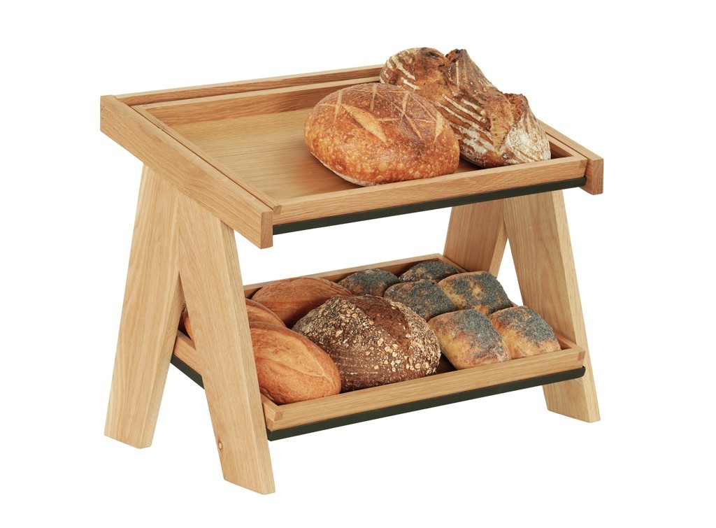 Cal-Mil 23138-2-21 Cal-Mil Sydney 12 x 20 - 2 Tier Merchandiser - Oak