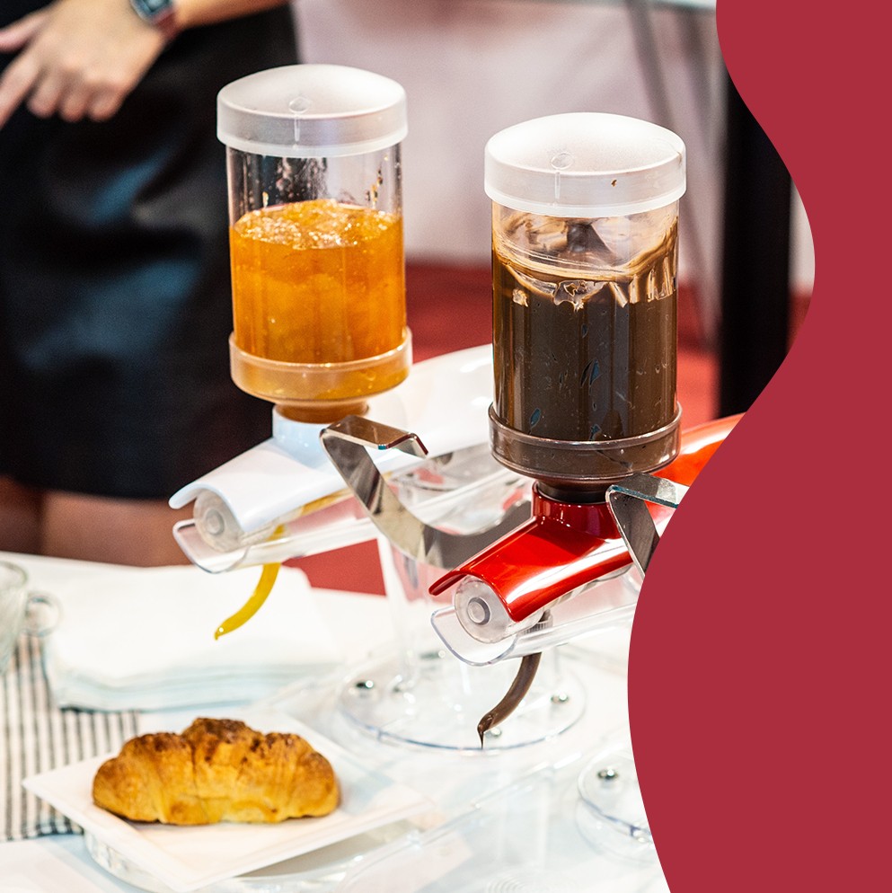 PCB003 B2 Stainless Steel Base Jam or Custard Dispenser - Classic I...