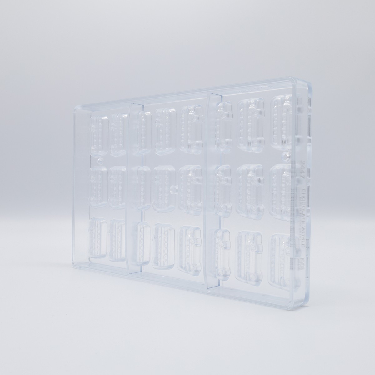 Chocolate World CW2434 Polycarbonate Frog Chocolate Mold - 66mm x 4...