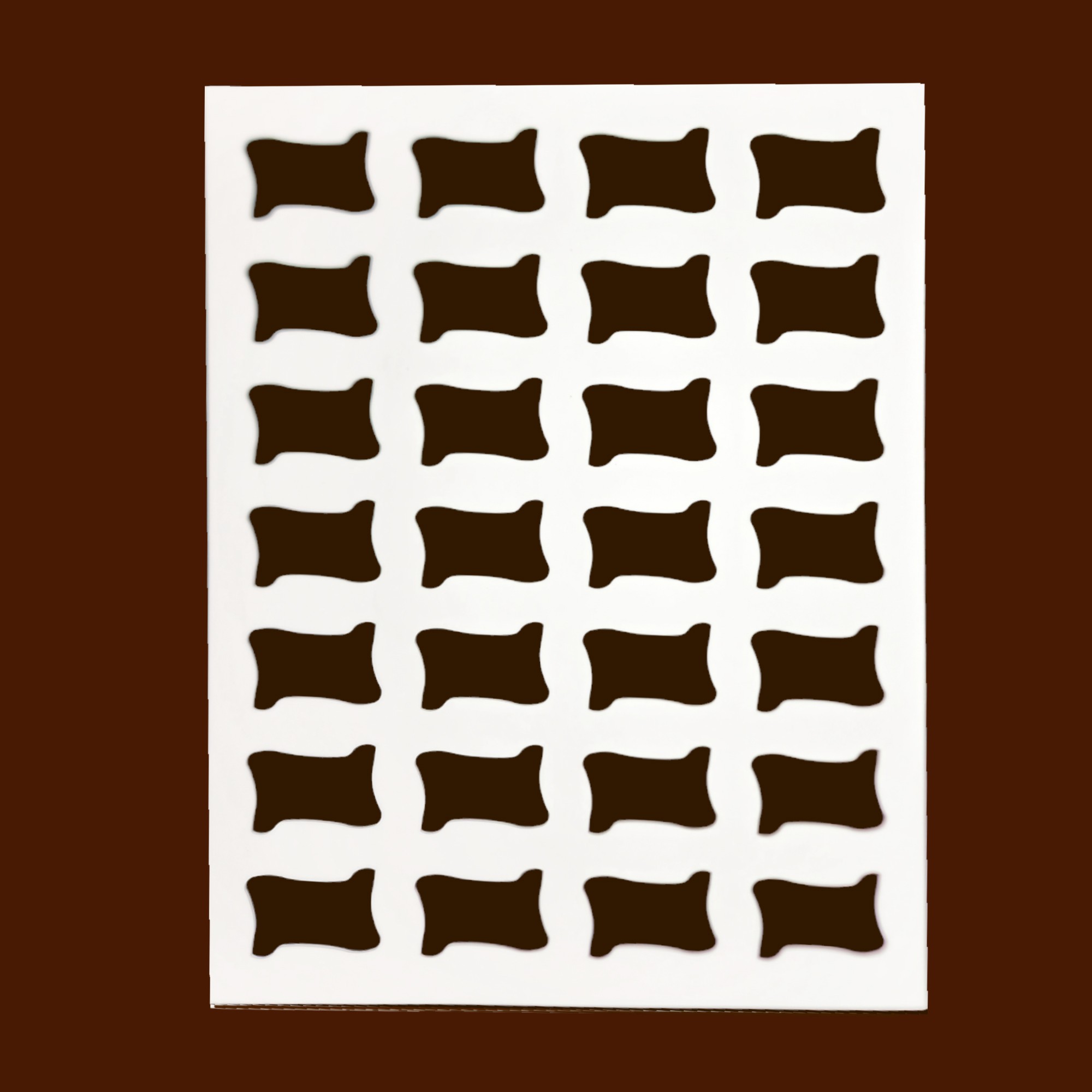 Pastry Chef's Boutique S0053 Parchment Banner Decoration Silicone S...