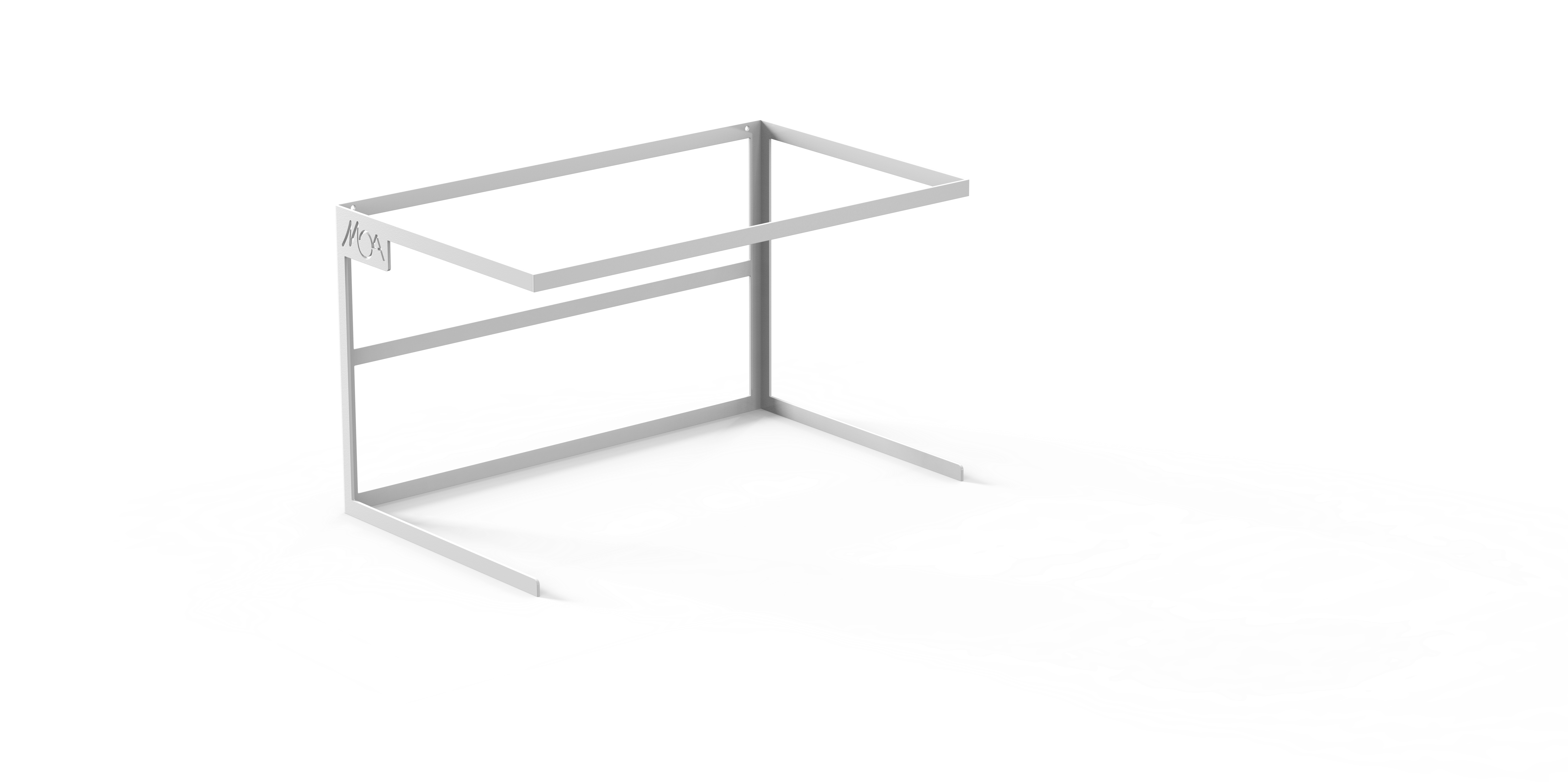 Moa Design LMNAL11300.BIA Moa Alzatina Modern Minimalist Line White...