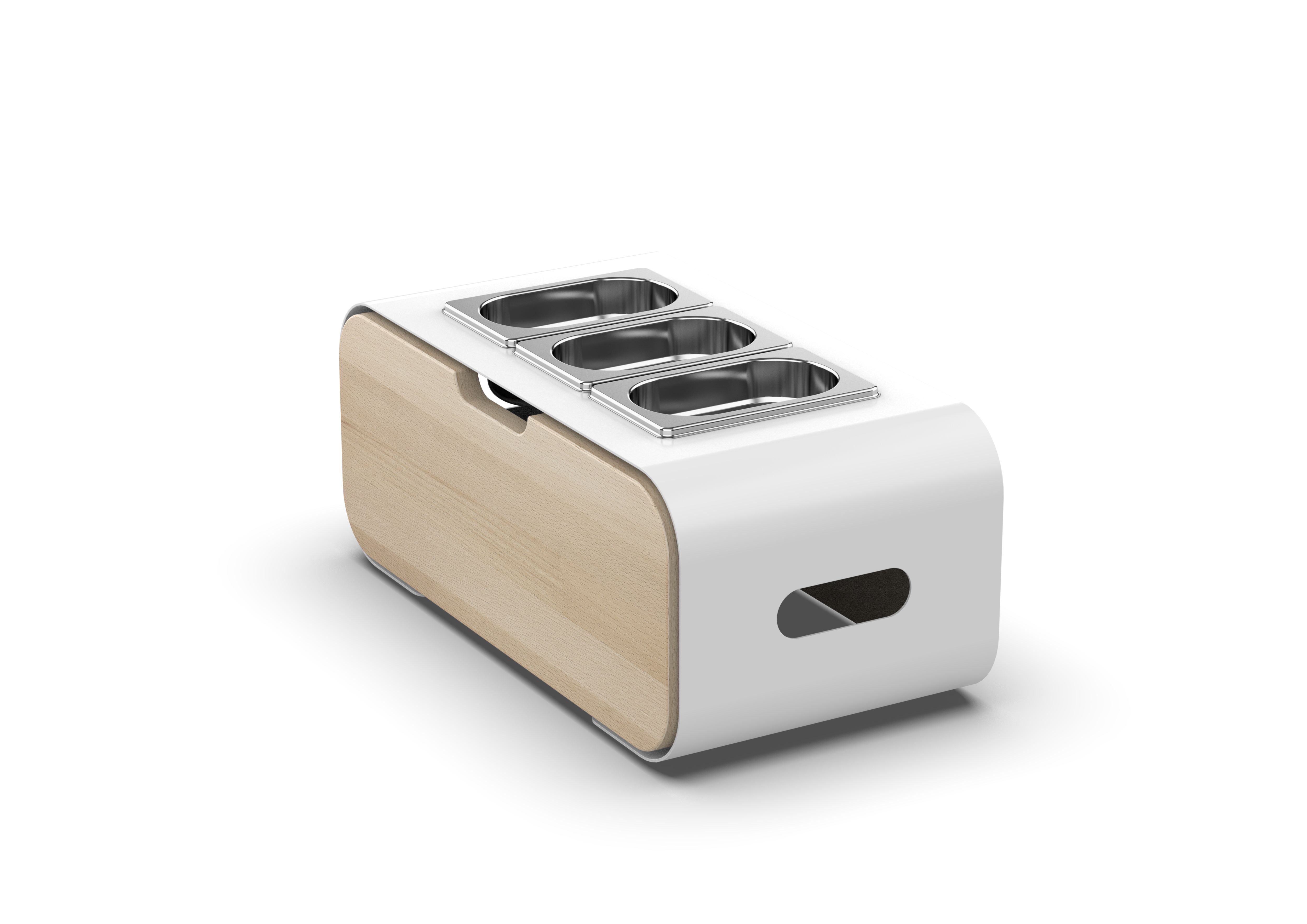 Moa Design MOABF3.BIA-02 Moa Module M.14 White Modular Riser with G...