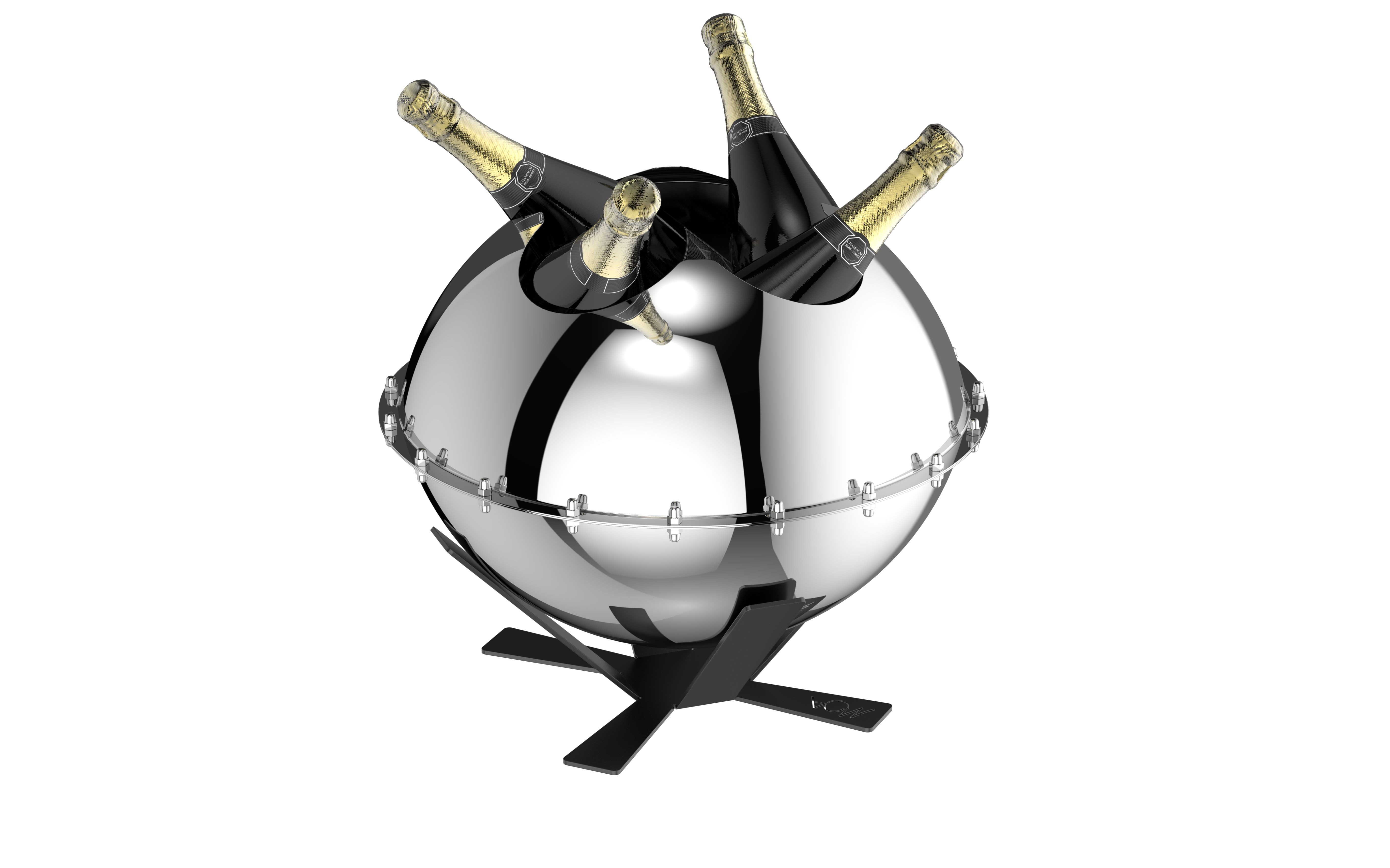 Moa Design MOASP.NER-03 Moa Space 36 Black Riser with Champagne Coo...