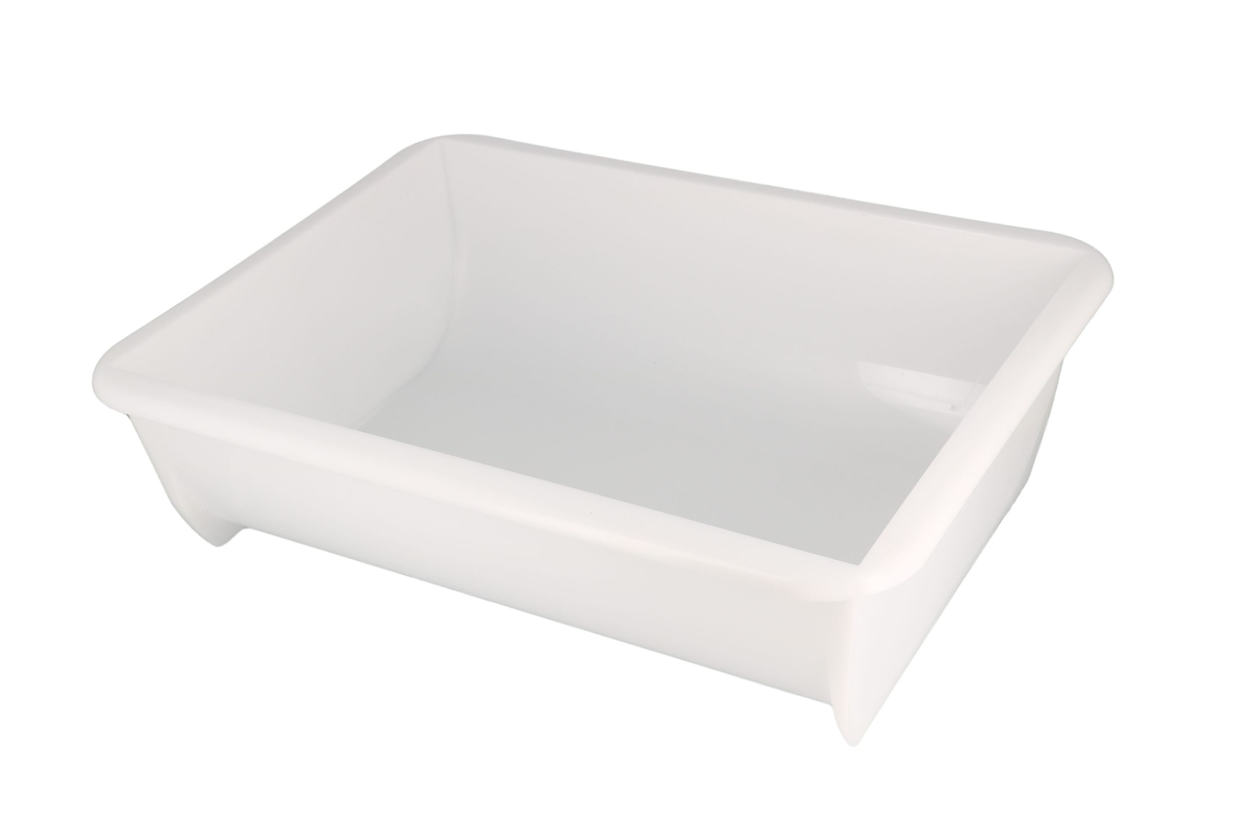 01844 Plastic Rectangular Dough Container - 20 Liters - Rounded Cor...