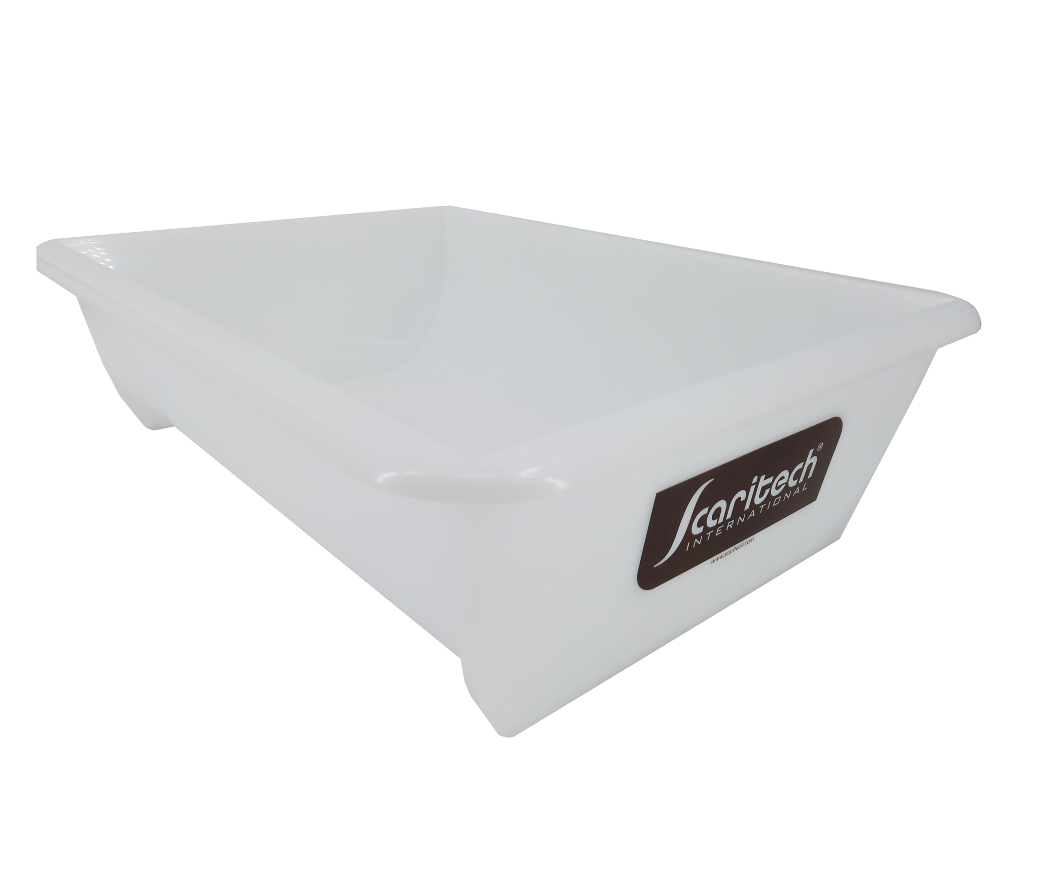 01844 Plastic Rectangular Dough Container - 20 Liters - Rounded Cor...