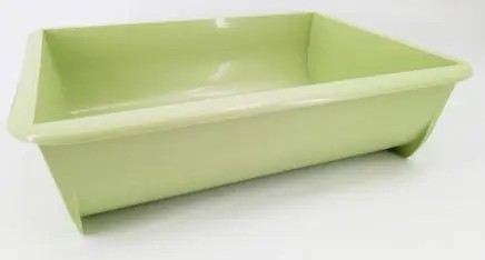 01844 Plastic Rectangular Dough Container - 20 Liters - Rounded Cor...