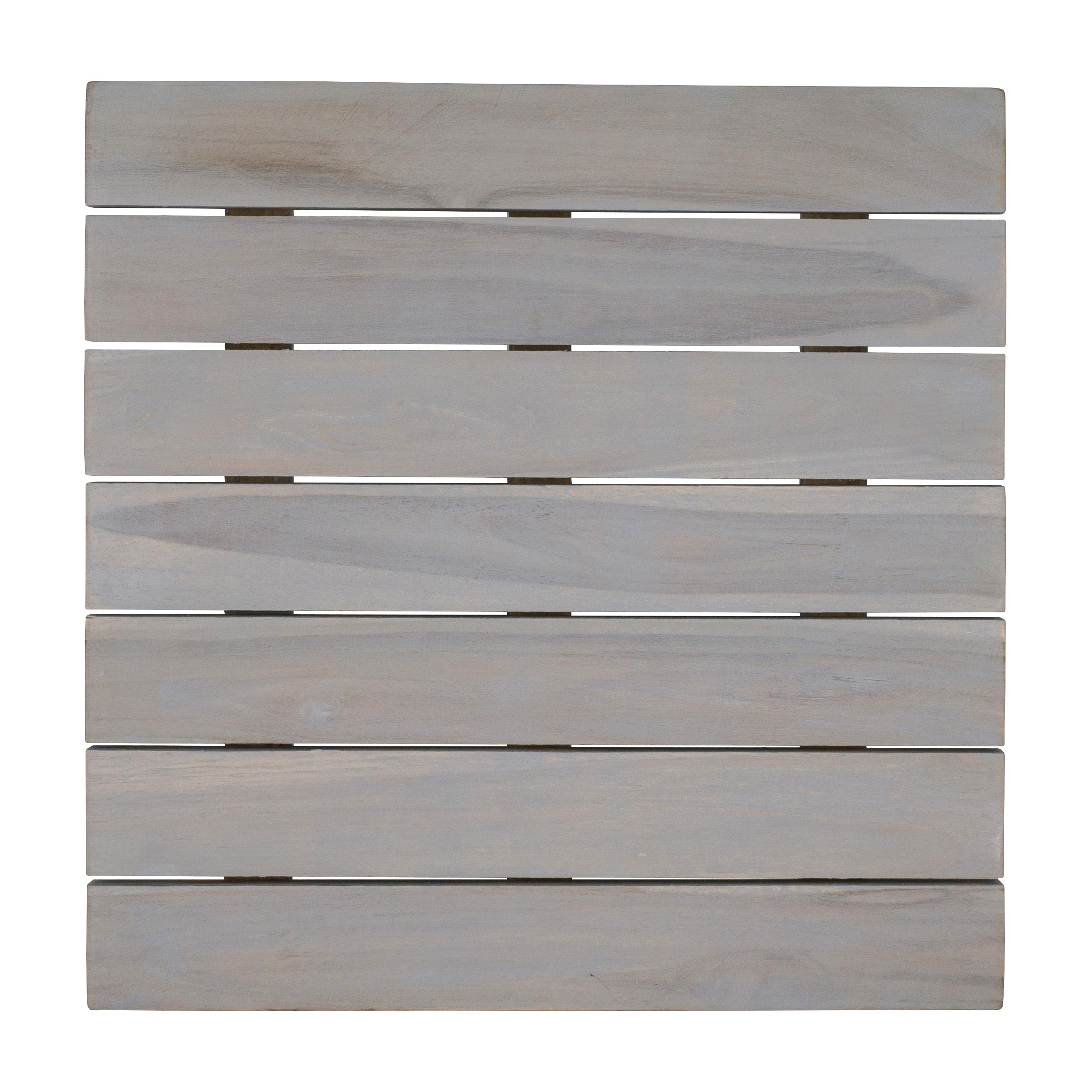 D.W.Haber Fusion Buffet Grey Wash Teak Square Tile Tray L W 12"